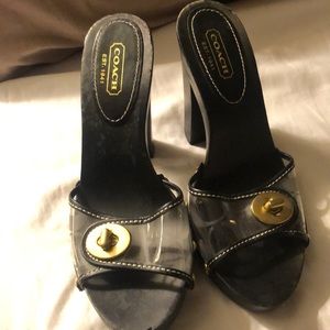 Coach | Shoes | Coach Open Toed High Heels Sandals | Poshmark